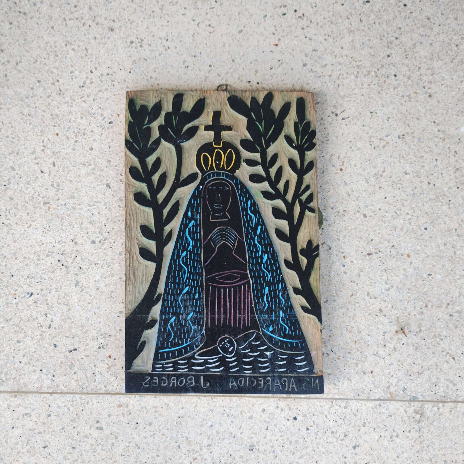 Matriz xilogravura Mestre J. Borges