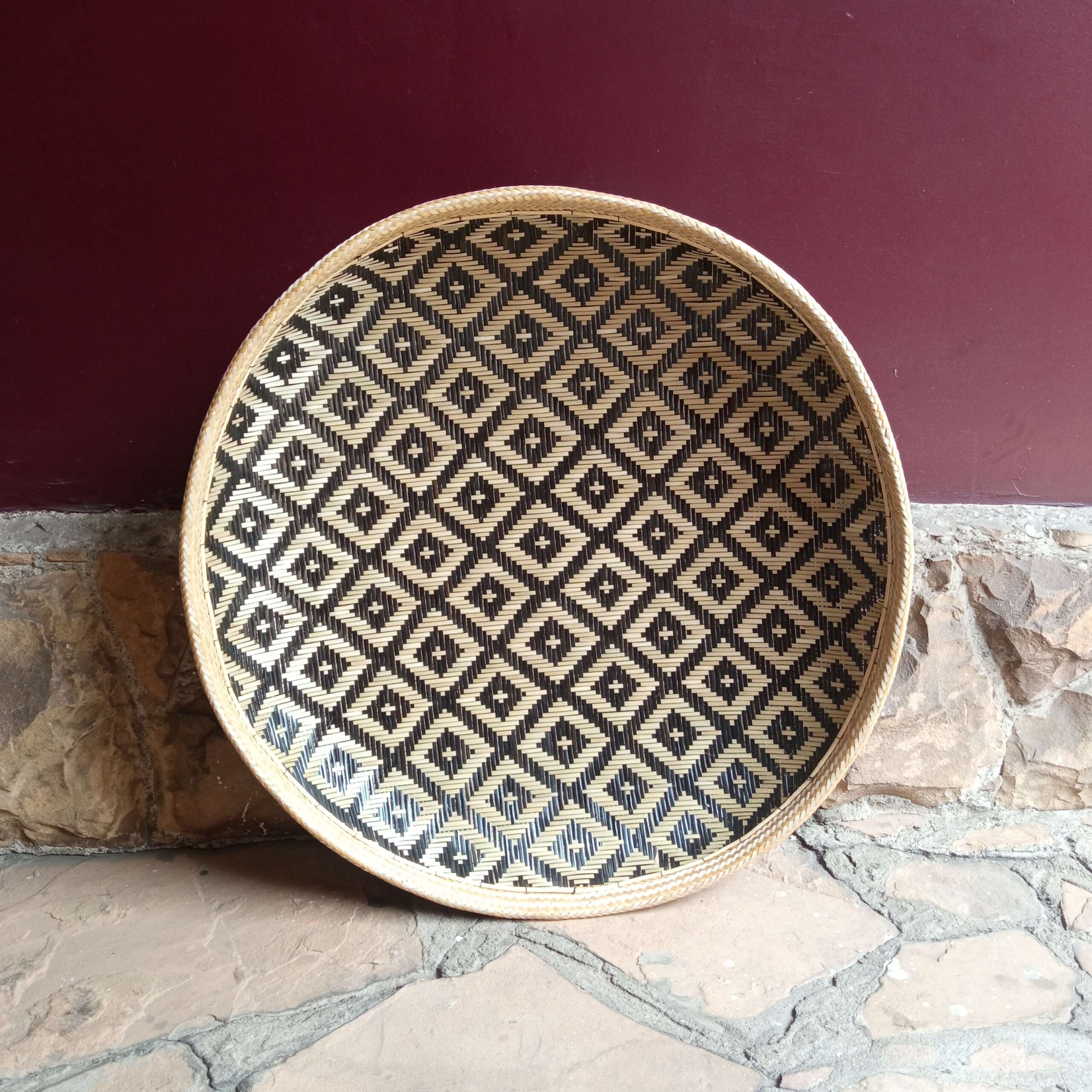 Peneira / Balaio em fibra de arumã e grafismos, Povo Baniwa