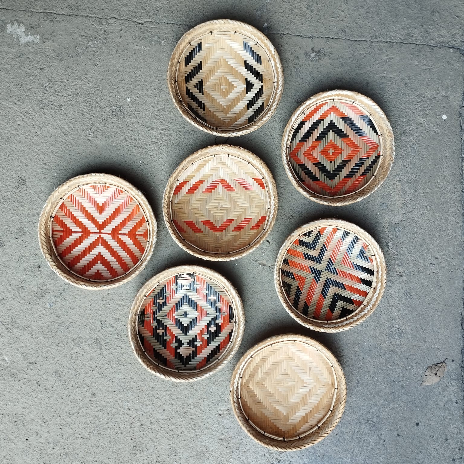 Peneira / Balaio em fibra de arumã e grafismos, Povo Baniwa