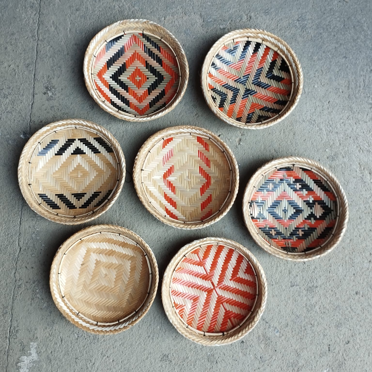 Peneira / Balaio em fibra de arumã e grafismos, Povo Baniwa