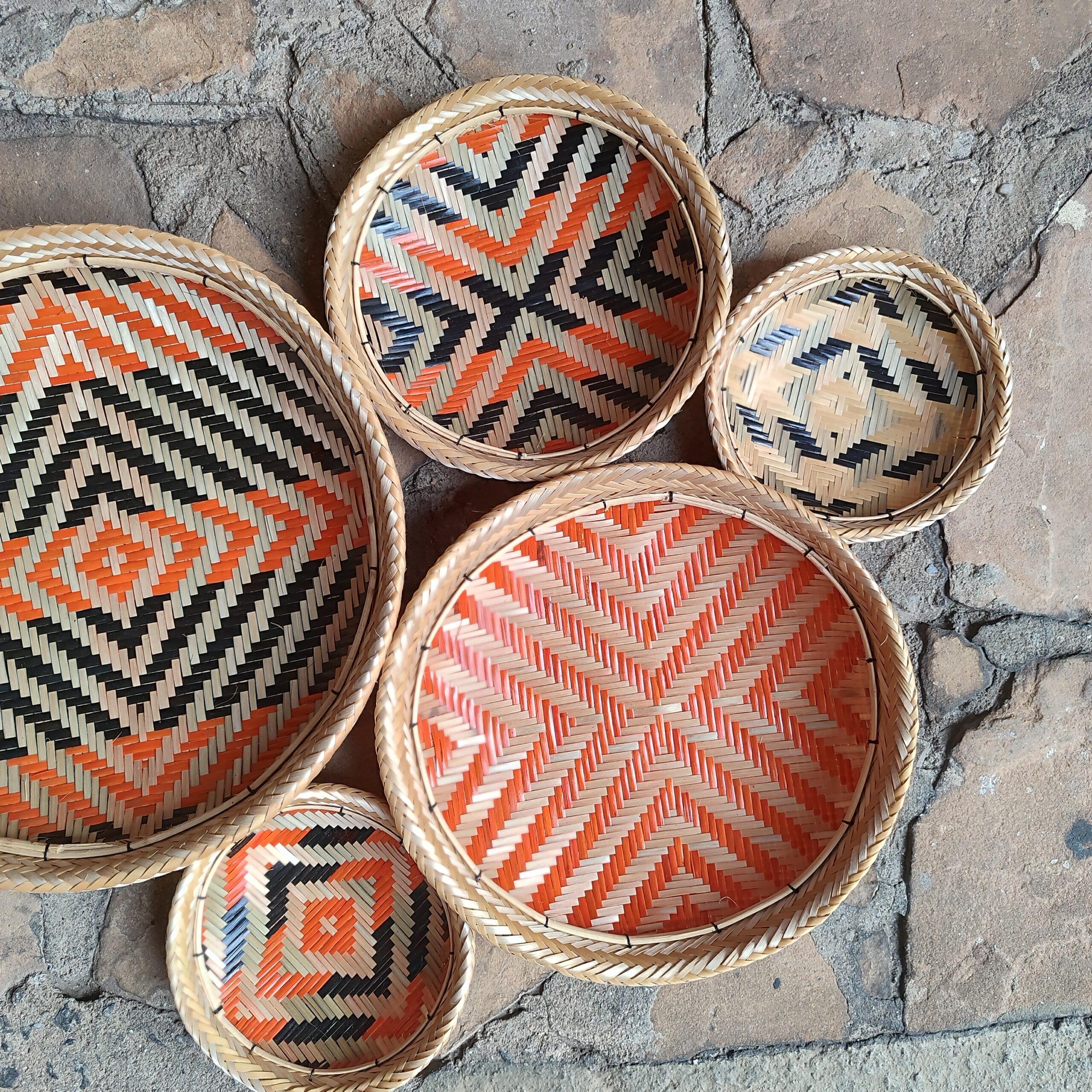 Peneira / Balaio em fibra de arumã e grafismos, Povo Baniwa